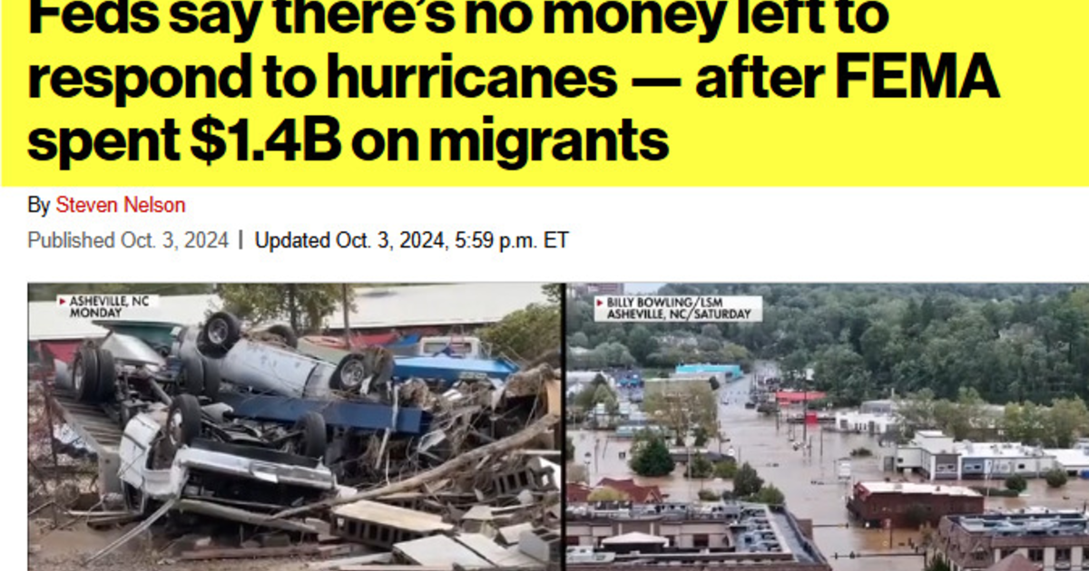 Harris-Biden Admin. Says "Sorry we can't help you" to hurricane victims ...