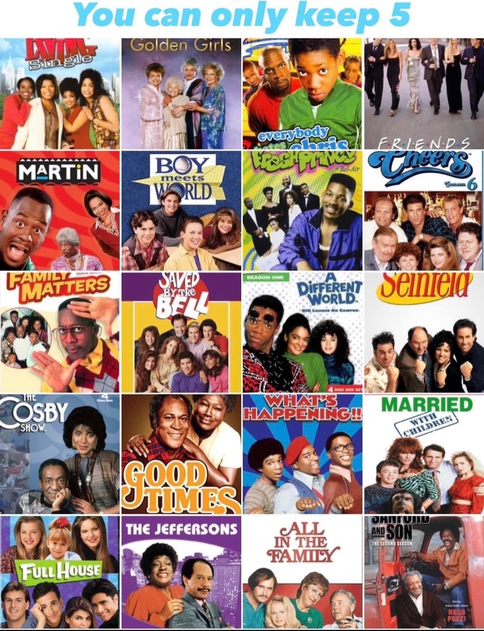 Classic Sitcoms: You can only keep 5? - GirlsAskGuys