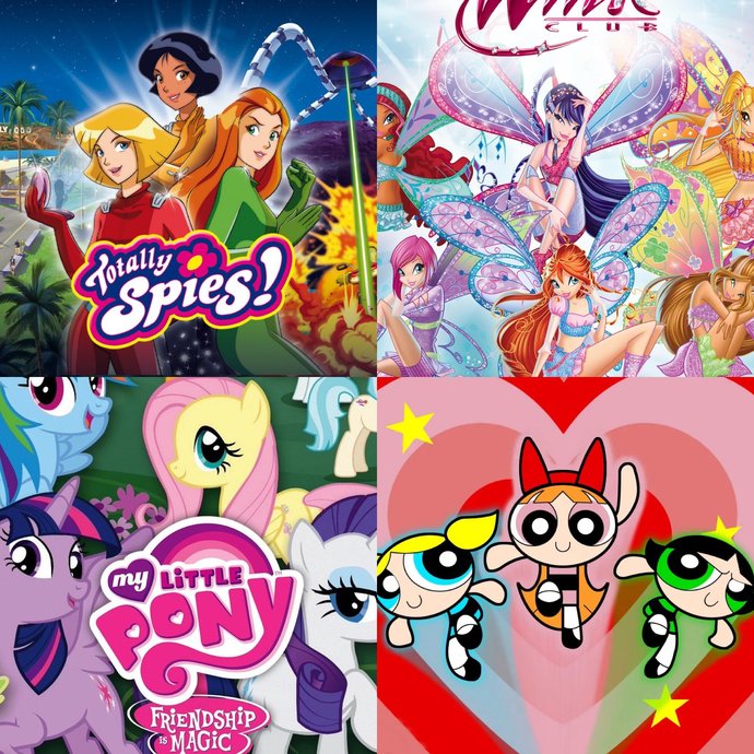 Come on boys, we ALL watched these Girl Power TV shows growing up ...