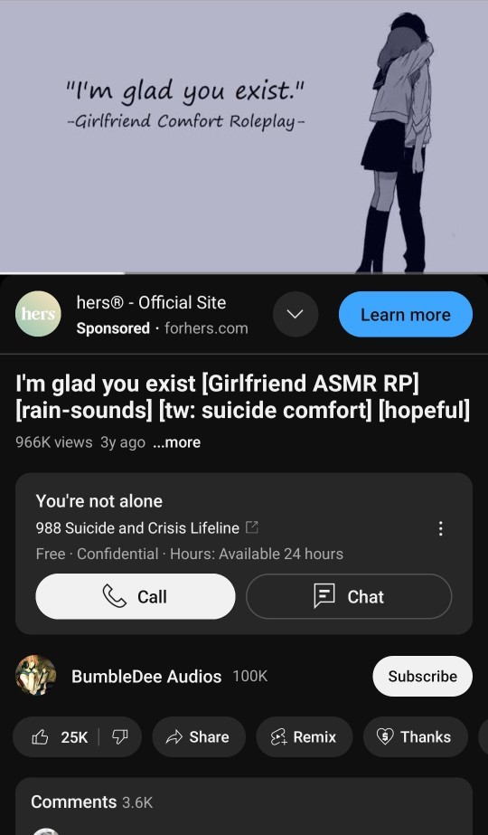 I listen to girlfriend asmr to go to sleep? Is something wrong with me ...