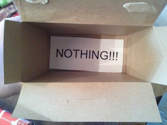 Girls, do you have a nothing box too or not? - GirlsAskGuys