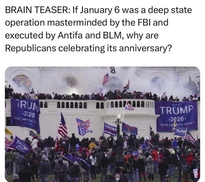 Do you remember when Trump called the insurrection a "heinous attack ...