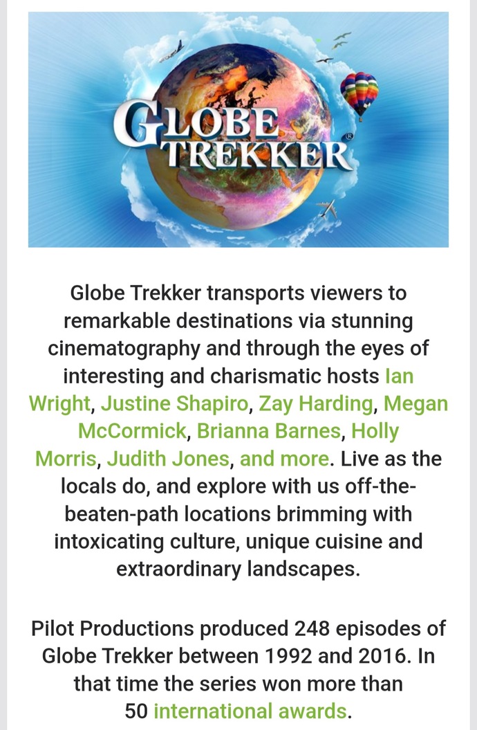 Does anyone remember the travel show "Globe Trekker" aka "Lonely Planet ...