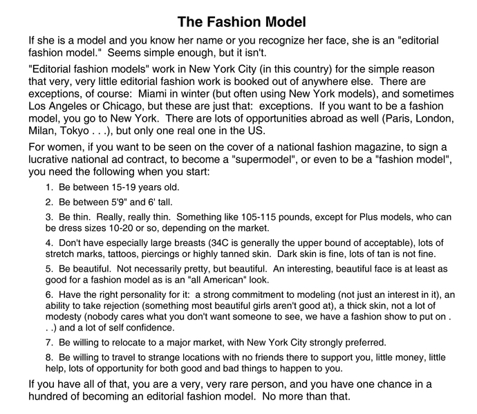 Does anybody model or know models? How can I get more opportunities to ...