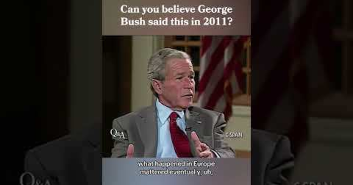 Isn't it amazing how prophetic George Bush's words in 2011 were ...