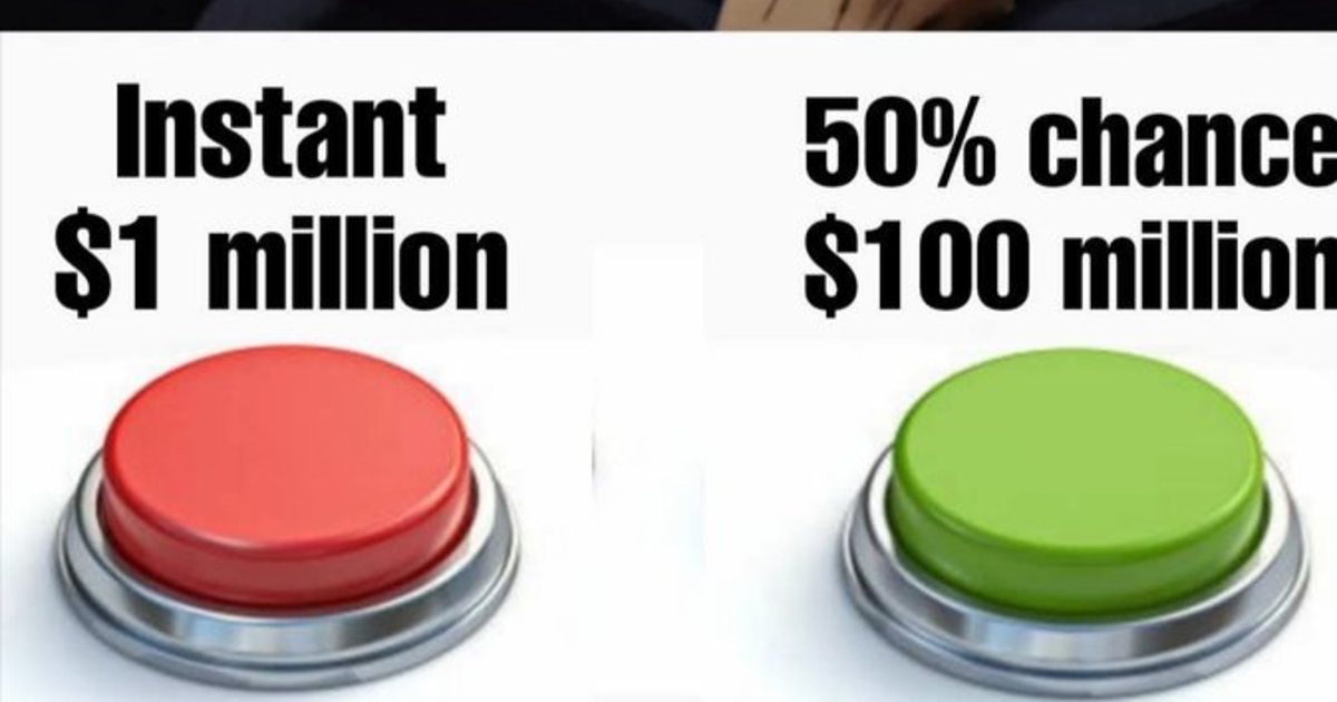 Would You Push The Button To Immediately Win $1 Million Or The Button ...