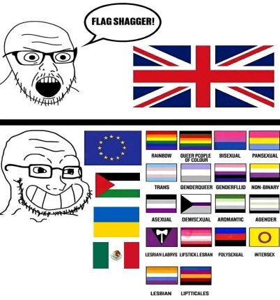 Why do leftists call you a ‘flag shagger’ for loving your own flag, but ...