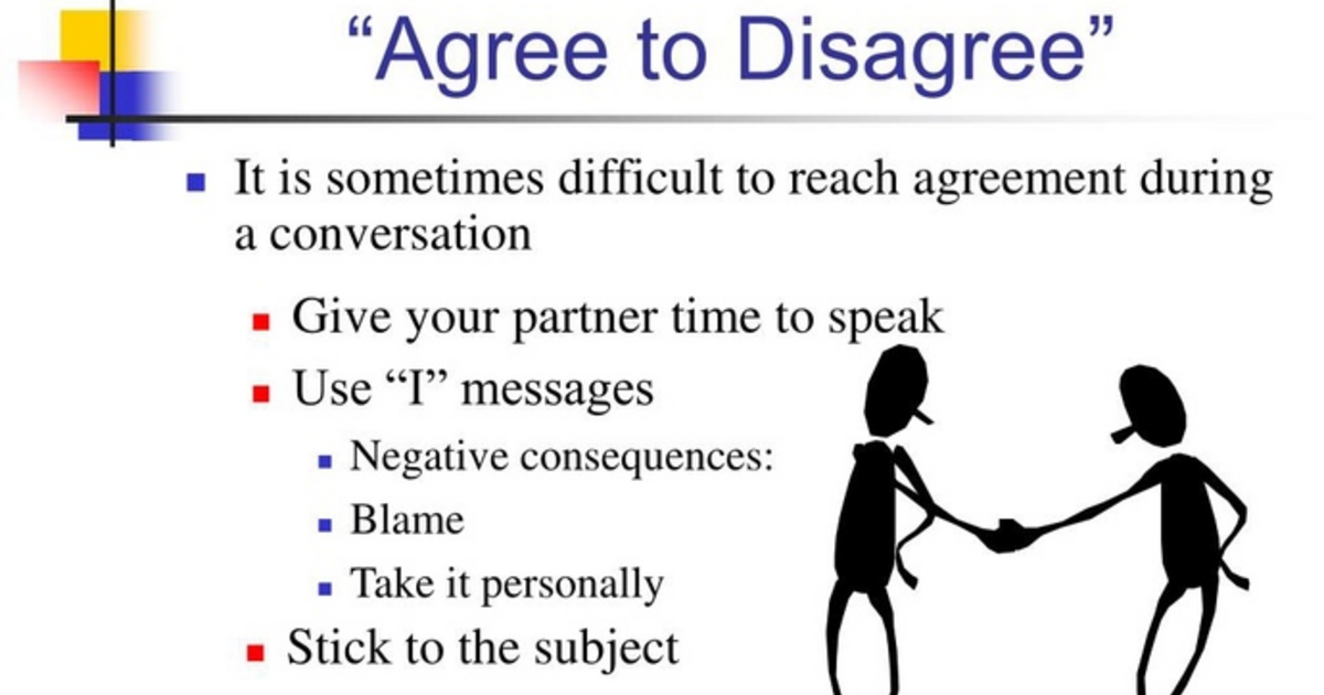 We’re not meant to completely agree with anyone, ever. If you ...
