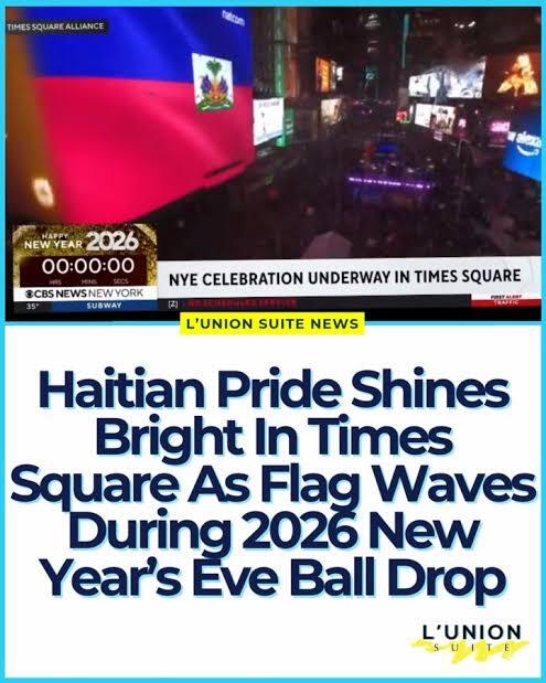 Does anyone know why Times Square kept displaying the Hatian flag/map ...