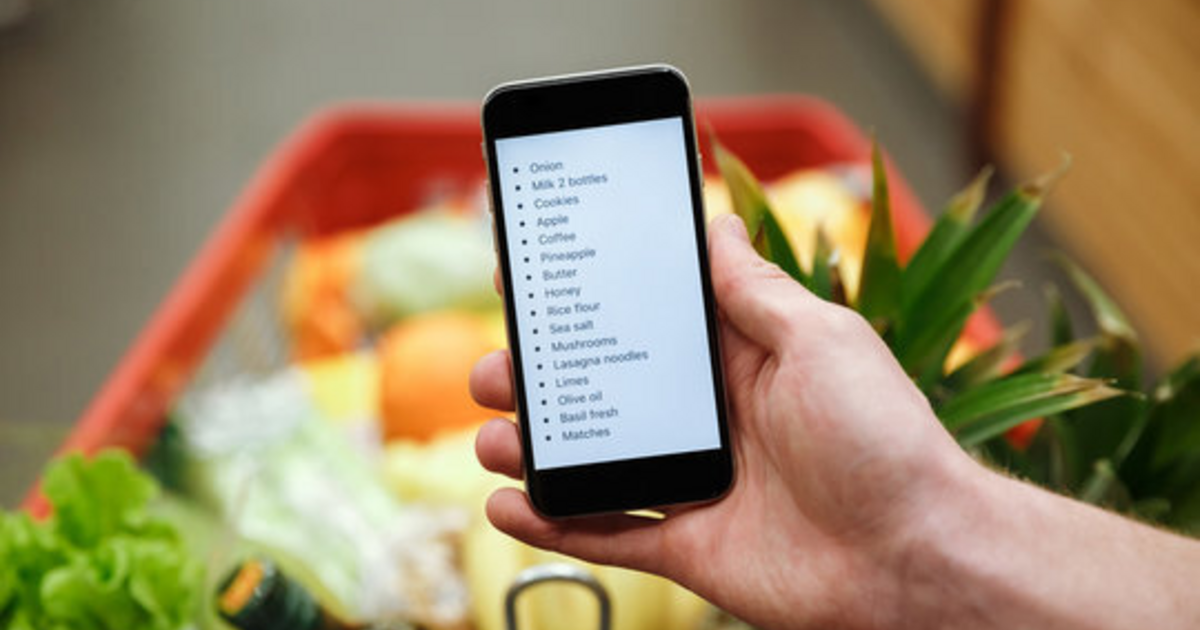 Who uses a paper list and who uses their phone to grocery shop ...